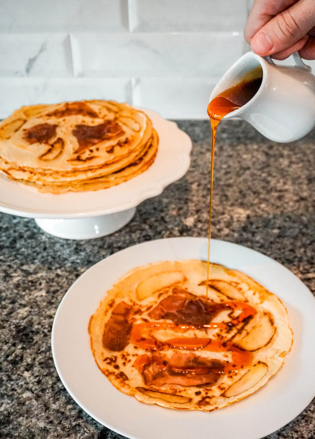 Delicious Dutch Pancakes (Pannekoek) with Apple Stroop