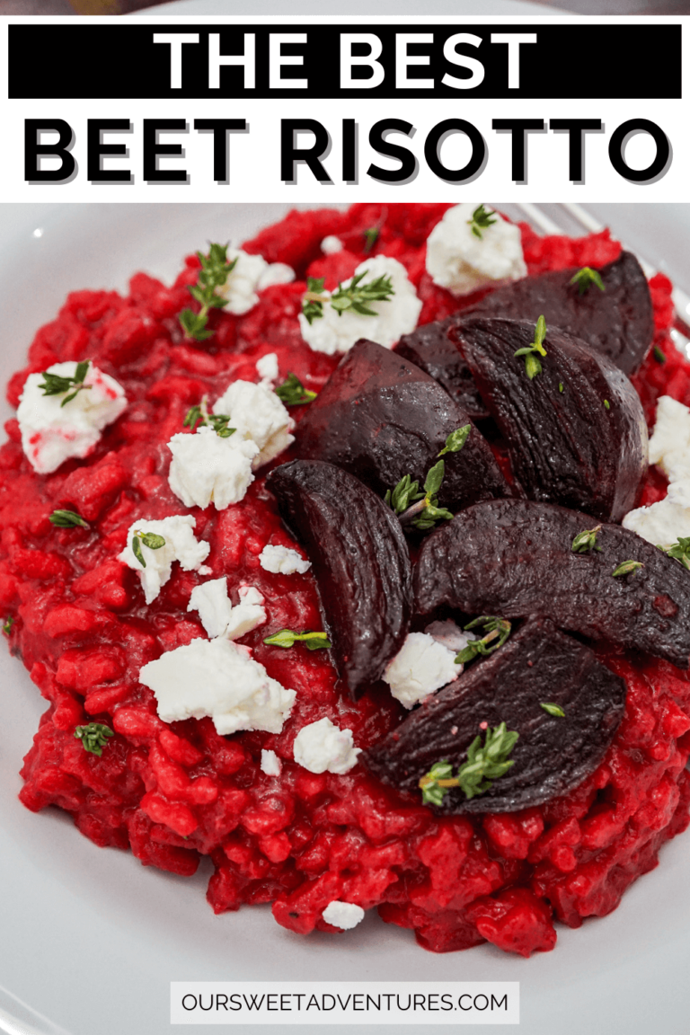 Roasted Beet Risotto with Goat Cheese - A Healthy Italian Recipe