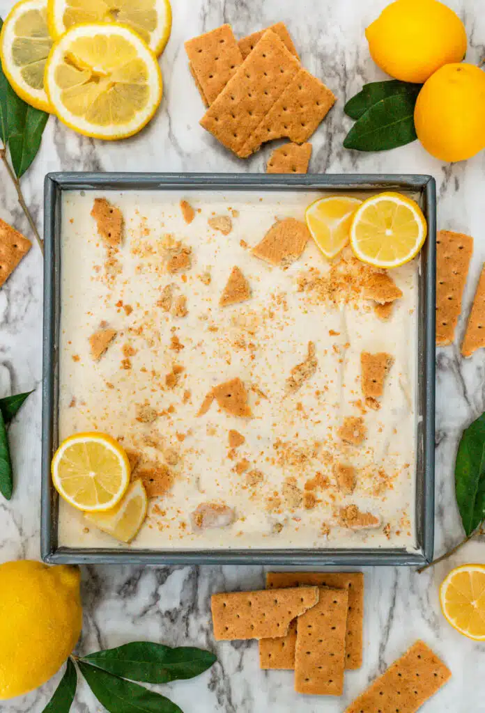 Lemon Pie Ice Cream (a Frozen Custard Recipe) - Our Sweet Adventures