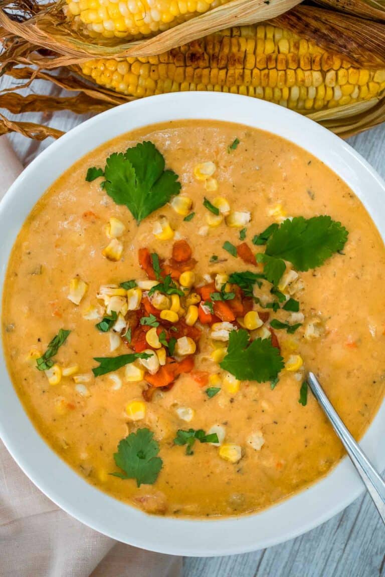 Comforting Southwestern Corn Chowder - Our Sweet Adventures